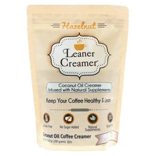 Leaner Creamer, Powdered Coffee Creamer, Hazelnut Flavor Creamer, 9.87 ...