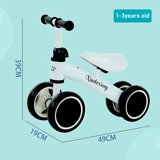 Pelaby 1-3 Years Old Baby Balance Bike Learn To Walk No Foot Pedal ...