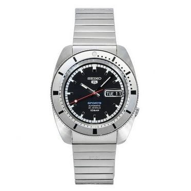 Seiko Men's 5 Sports Automatic Stainless Steel Case Watch with Rubber ...