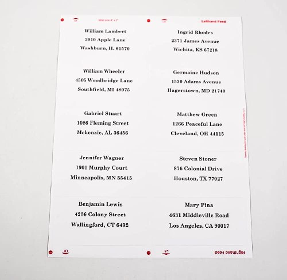 Compulabel 312107, 4" x 2" Labels (100 Sheets) Comparable to Avery ...
