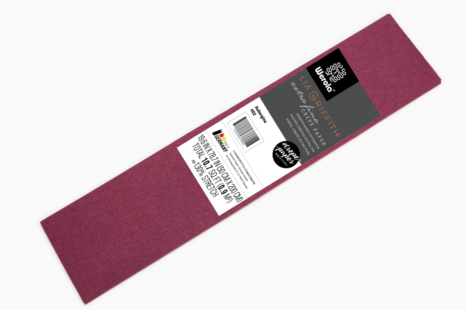 Lia Griffith Extra Fine Crepe Paper, Aubergine Purple Craft Paper ...