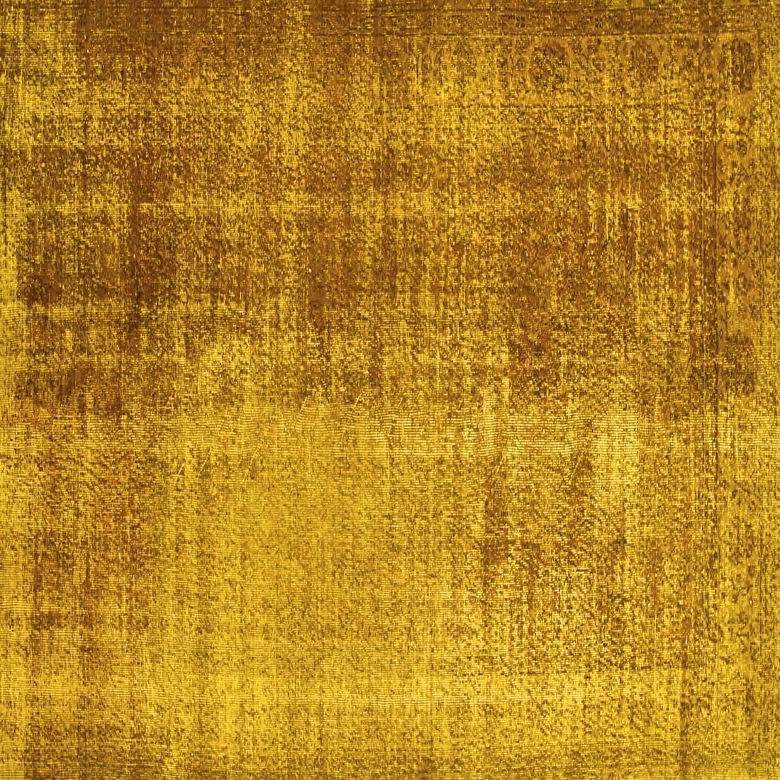 Ahgly Company Machine Washable Indoor Square Persian Yellow Bohemian ...