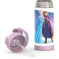 Thermos Kids Stainless Steel Funtainer Water Bottle with Straw, Frozen, 14 Fluid Ounces ...