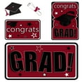 Congrats Grad 38pc Decoration Graduation Pack - School Colors Maroon ...