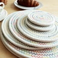 Round Cotton Placemats-9.8/15" Boho Style Table Placemats for Home ...