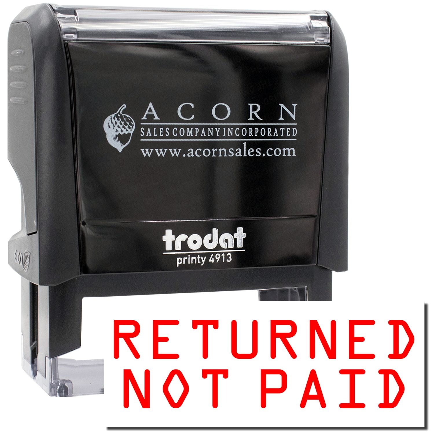 Large Self-Inking Returned Not Paid Stamp, Trodat Printy 4913, Press ...