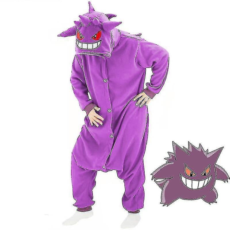 Gengar Costume Full Body Pajamas Halloween Christmas One-piece Kigurumi ...