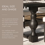 Maven Lane Leon Traditional Wooden Dining Table in Antiqued Black ...