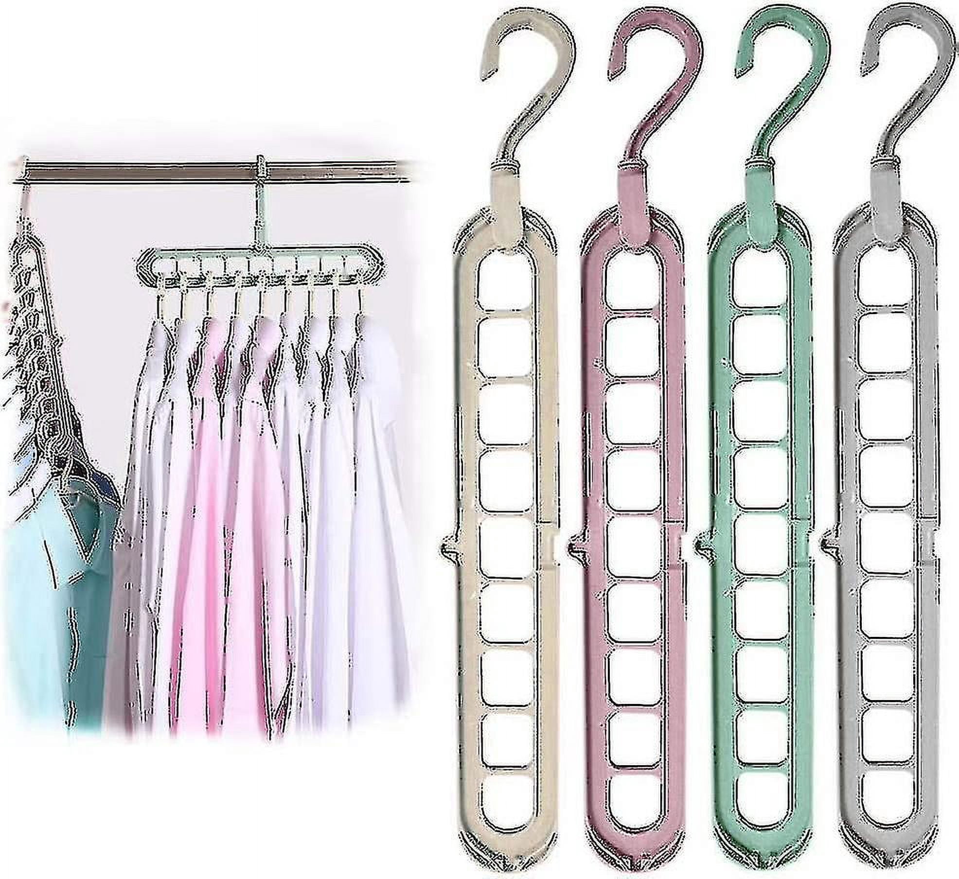 12 Pack Magic Clothes Hangers, Premium Foldable Clothes Hangers ...