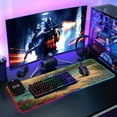 Large RGB Wireless Charging Mouse Pad Tropical Shore Sunset Turtles14 ...