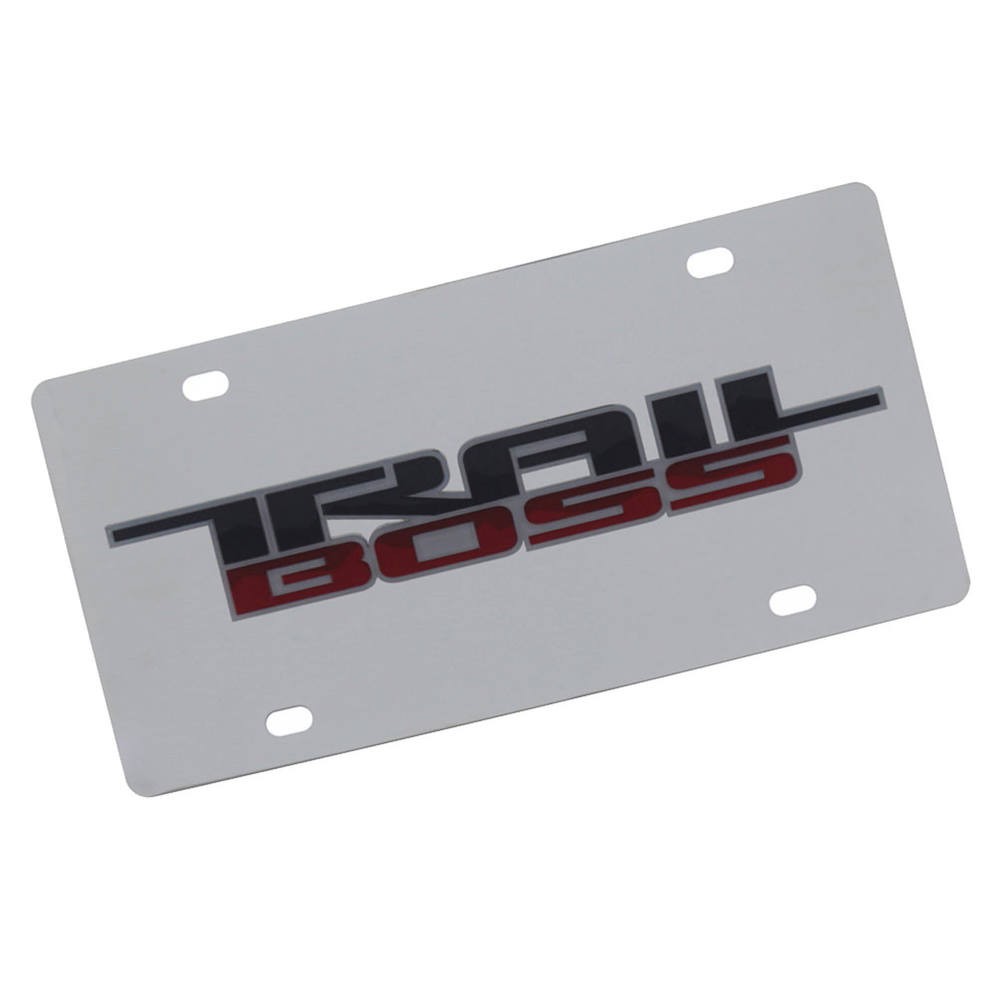 Chevy Trail Boss Logo License Plate (Chrome) - Walmart.com