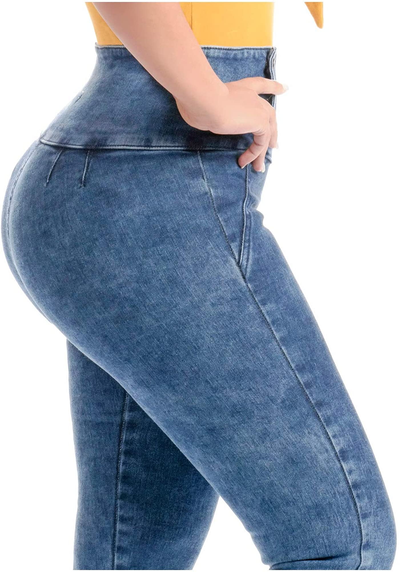 LOWLA Colombian Butt Lifting Capri Jeans for Women Pantalones ...