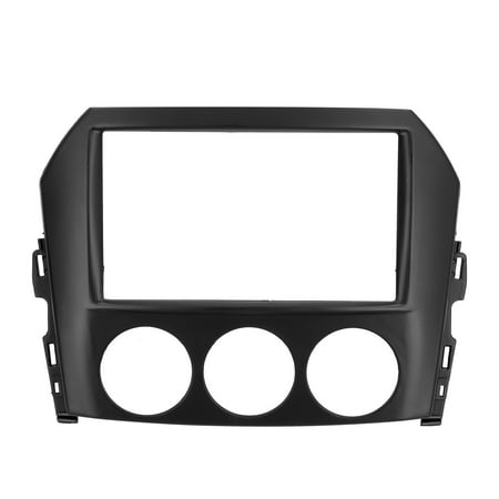 Qiilu Double DIN Installation Dash Kit, 2Din Stereo Fascia Frame Dash ...
