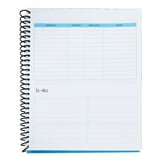 Blue Monthly Budget Planner, Bill Organizer with 24 Pockets for ...