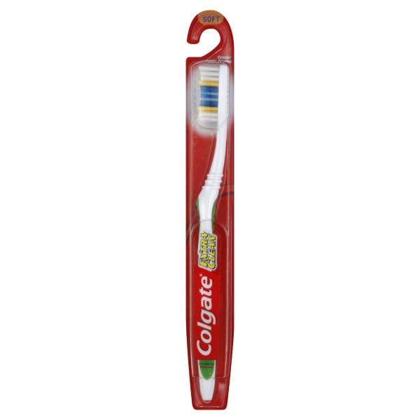 Colgate Extra Clean Toothbrush, Soft, Assorted Colors 1 ea - Walmart ...