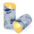 2PCS Medium Flameless Candles Lamp Flameless Candles Slanted Candle ...