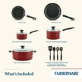 Farberware 12-Piece Easy Clean Nonstick Pots and Pans Set, Cookware Set ...
