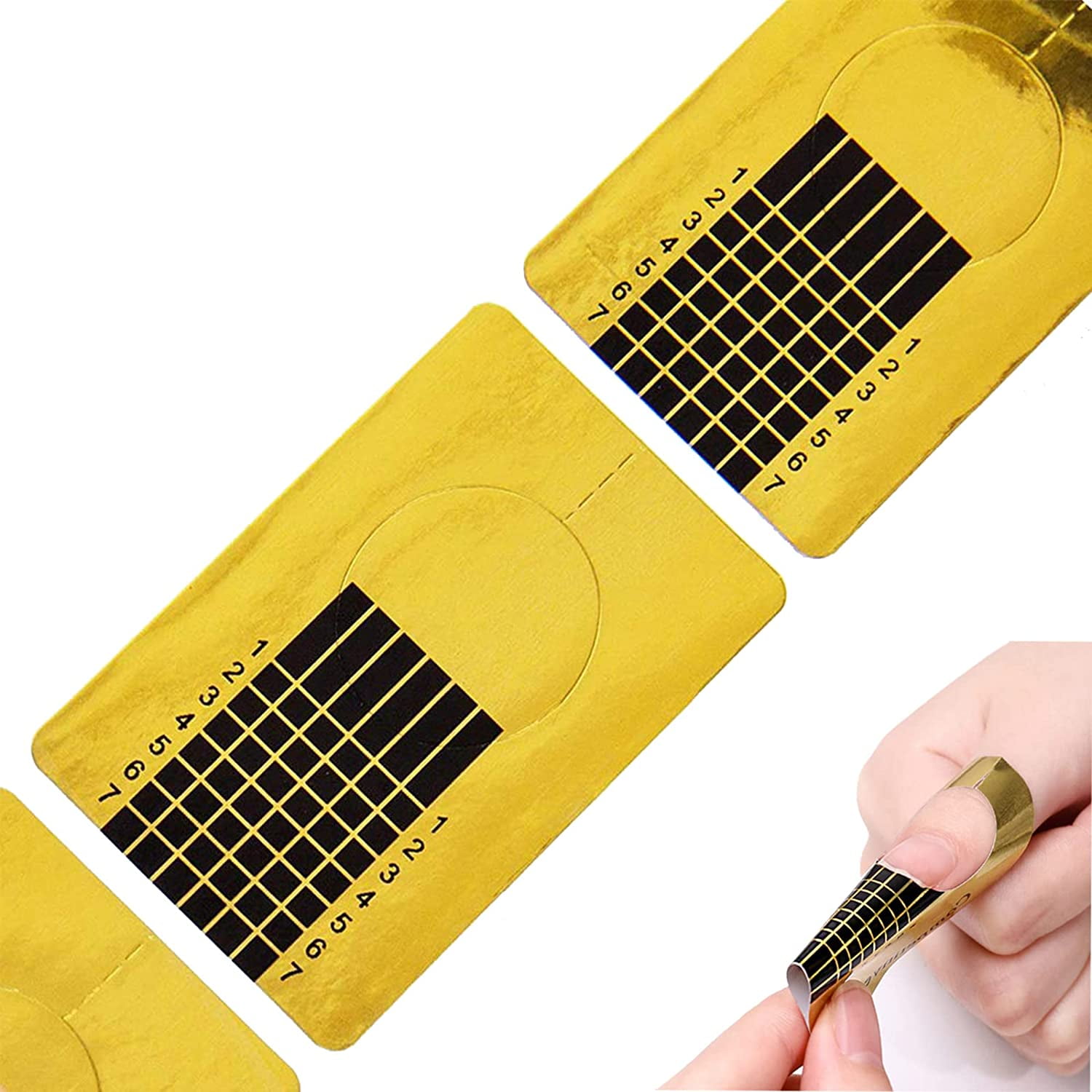 Nail Forms for Acrylic Nails, 200PCS Nail Forms for Polygel Nail Tips ...