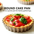 Tart Pan, 4 Inch Mini Quiche Pan Removable Bottom Non-Stick Tin, for ...
