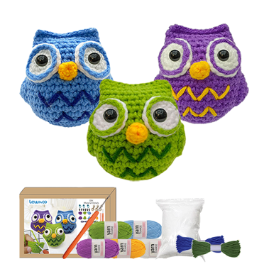 Craftbud Easy DIY Mini Crochet Kit for Adults and Kids (45 Pieces ...