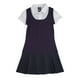 Girls Pleat 2-Fer Dress - Walmart.com
