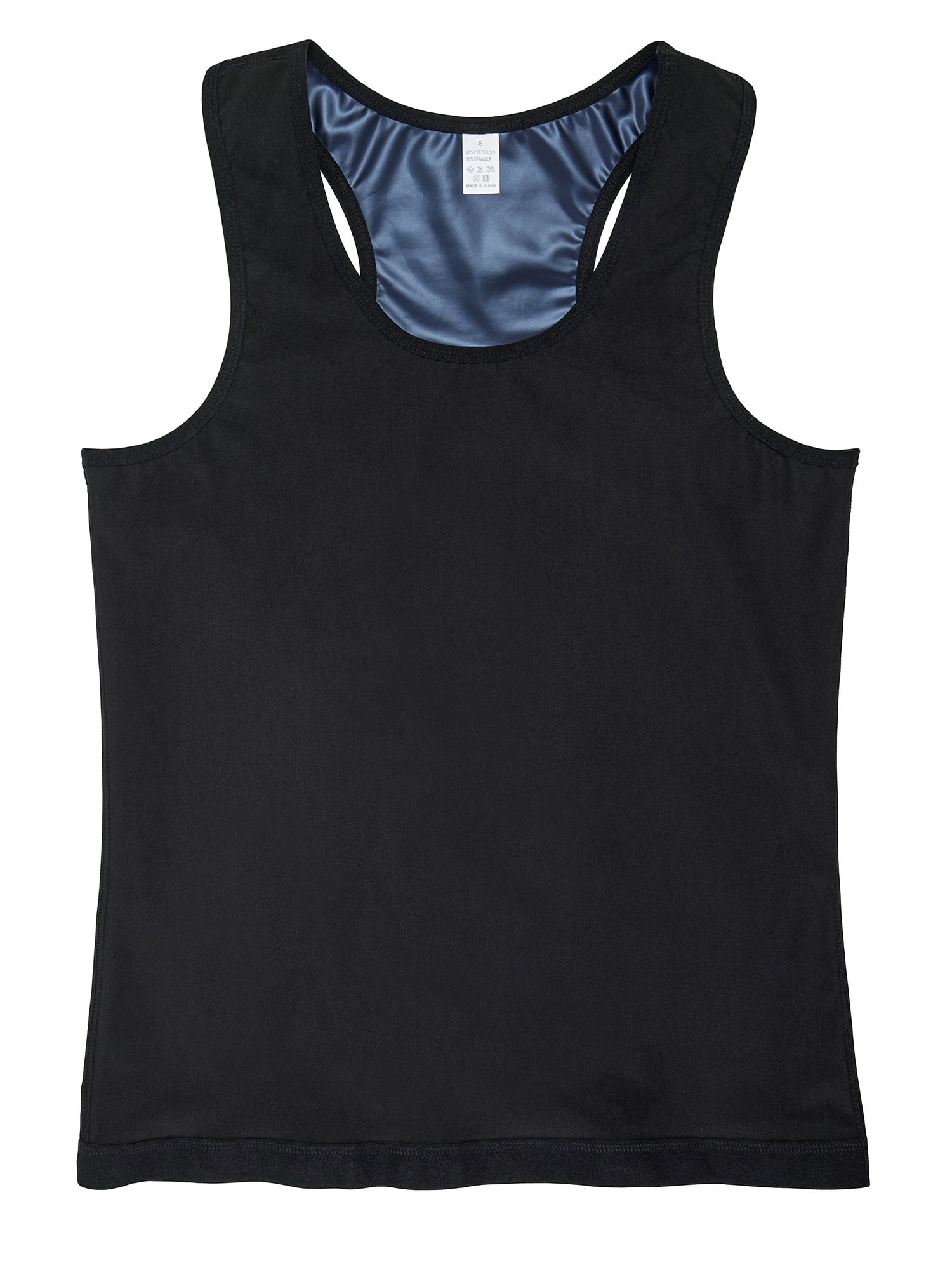 FOCUSSEXY Men's Sauna Vest Sweat Slimming Weight Loss Shirts Workout ...
