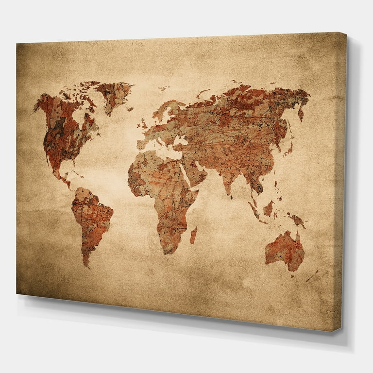 Vintage World Map Photography