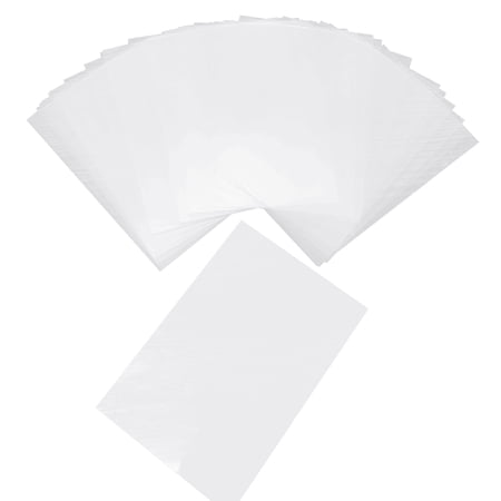 ZAXARRA 50 Pieces Window Sheet Transparent PVC Window Paper Photo Frame ...