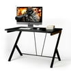 Costway Gaming Desk, K-Shaped E-Sports Computer Table with Cup Holder ...
