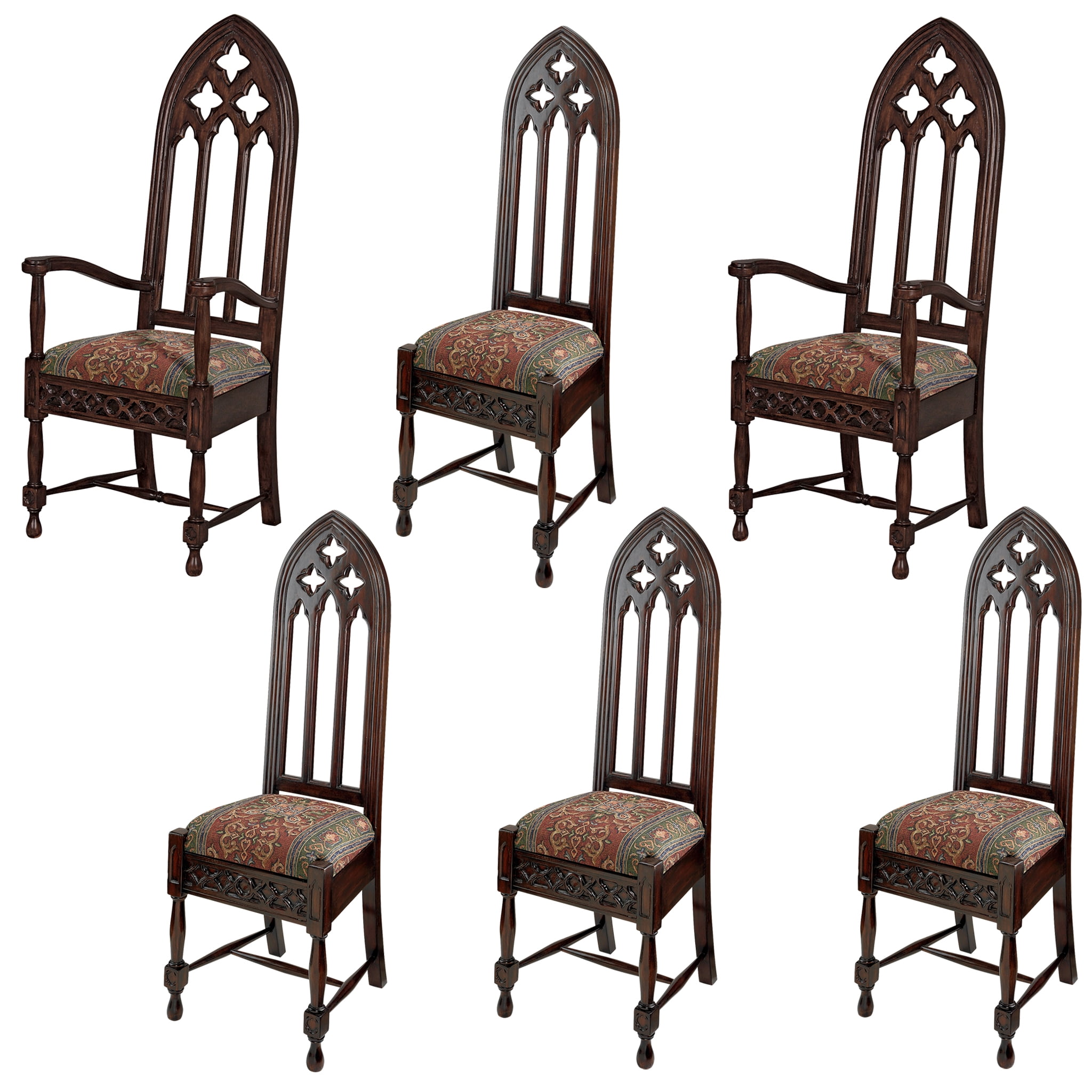 Design Toscano Viollet-le-Duc Gothic Cathedral Chairs: Set - Walmart.com