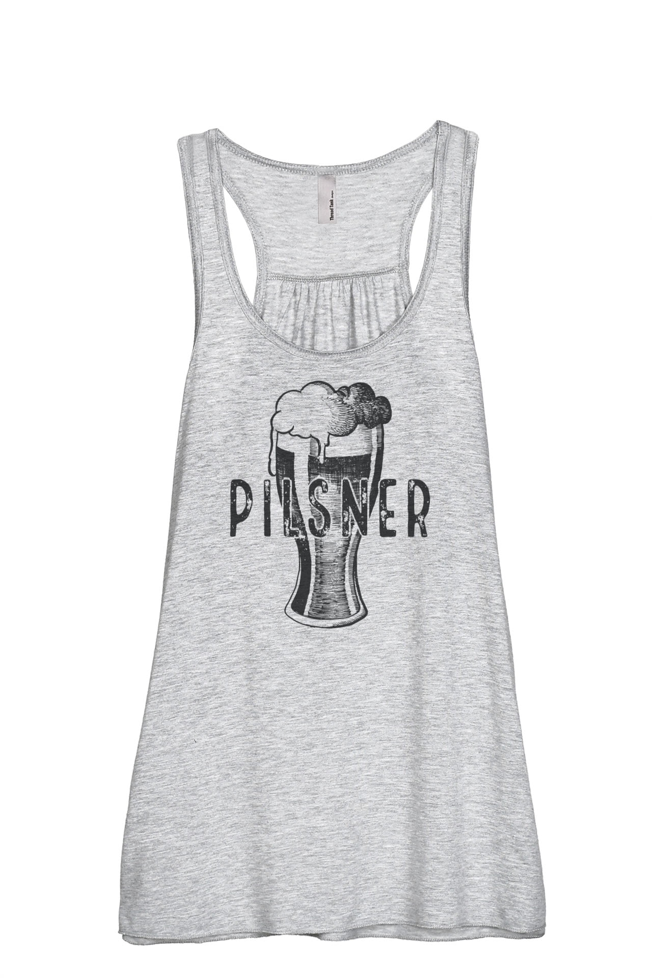 Thread Tank Pilsner Glass Sketch Women's Sleeveless Flowy Racerback ...