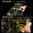 Petyoung 11.8*7.9*7.9" Acrylic Reptile Terrarium, for Jumping Spiders ...