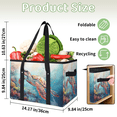 ADECORIVY Ocean Turtle Reusable Grocery Bags, Foldable Reusable ...