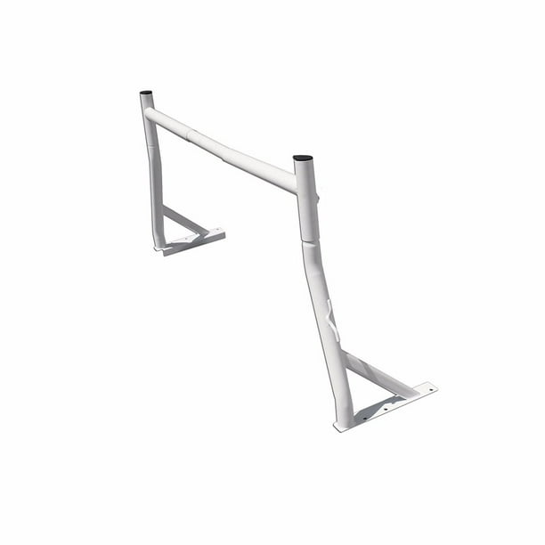 AA-Racks Universal Single Bar Pickup Truck Utility Ladder Rack - White ...