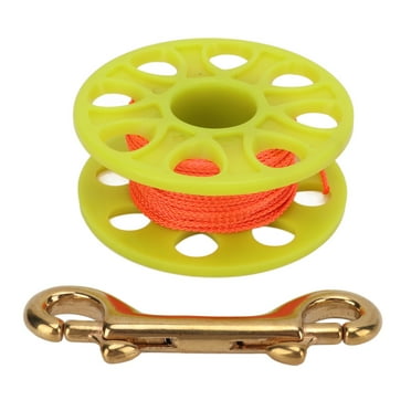 Scuba Diving Compact Finger Spool with Plastic Handle 65ft - Orange ...