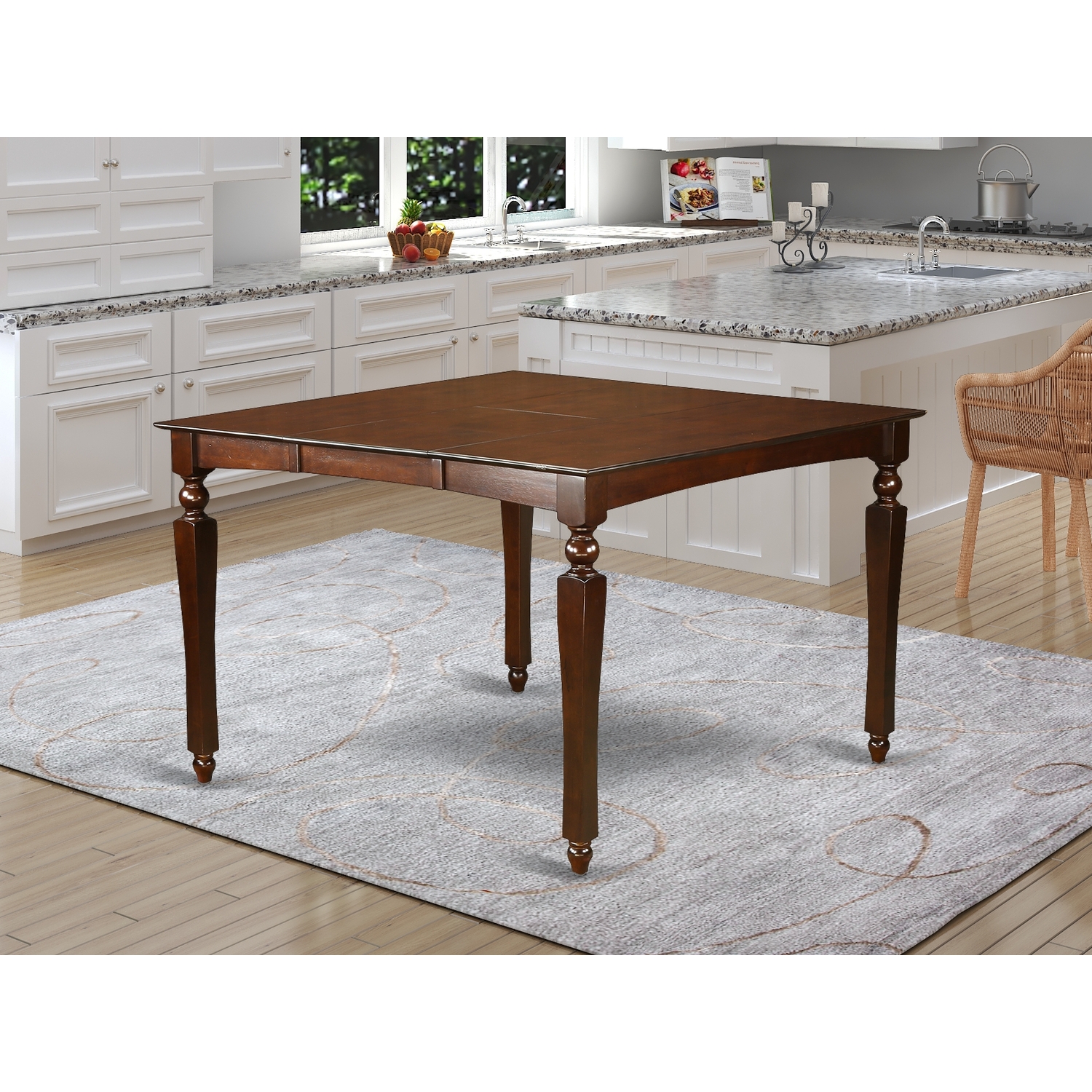 Chelsea Gathering 54" square counter height dining table with 18 ...