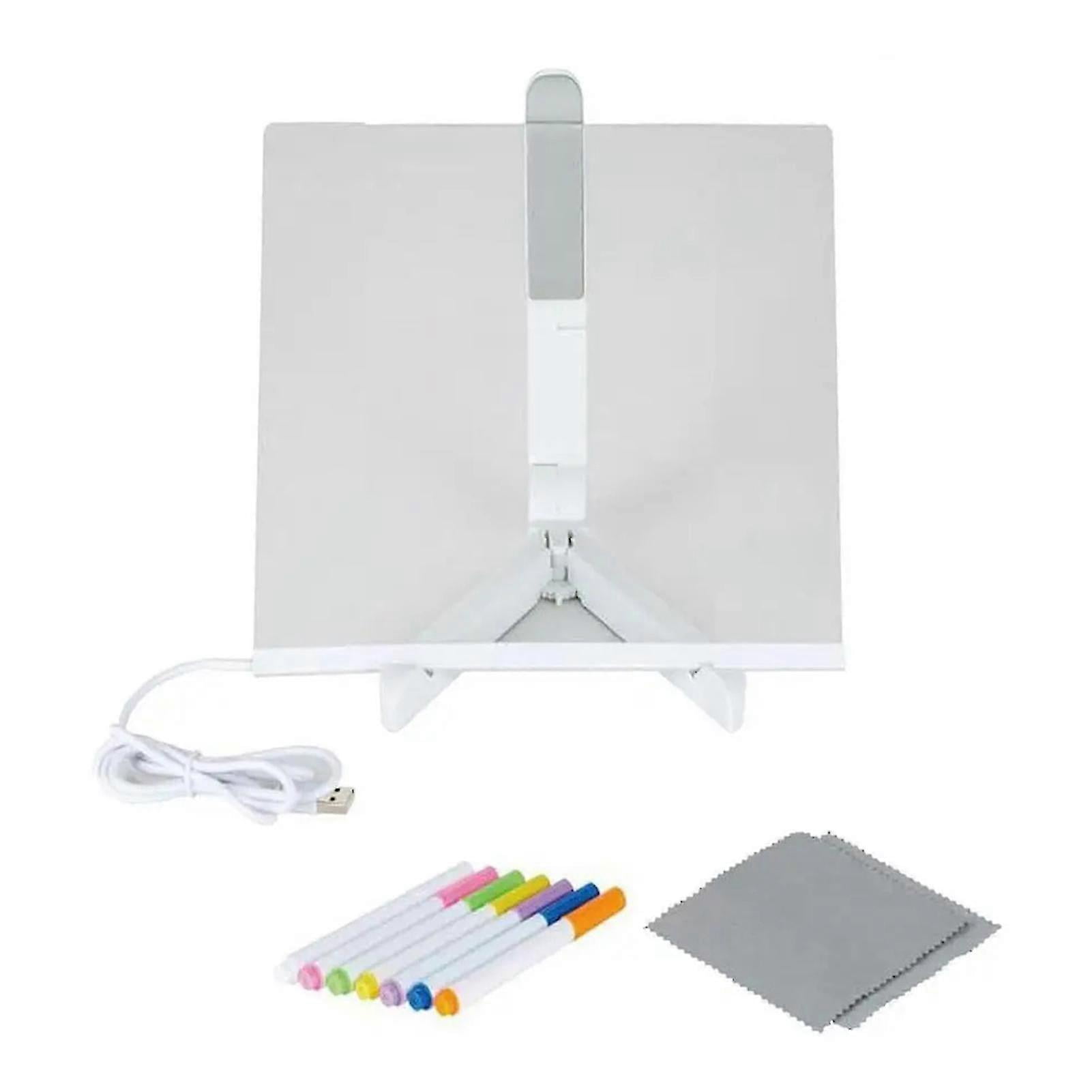 Tablero de notas LED con colores Tablero de escritura luminoso acrílico ...