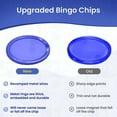 MR CHIPS ¾ inch Plastic Magnetic Bingo Chips with Metal Ring, 100 Chips ...