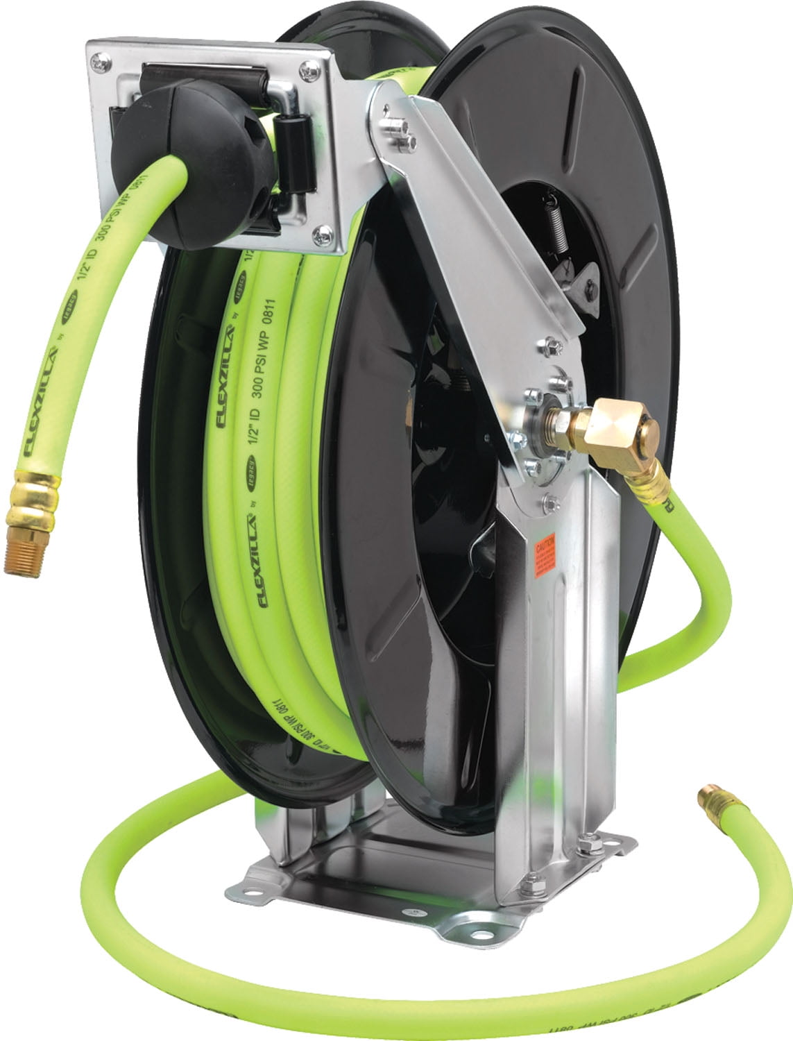 Flexzilla Retractable Air Hose Reel Open Face Dual Axle Arm 1 2 X flexzilla-retractable-air-hose-reel-open-face-dual-axle-arm-1-2-x