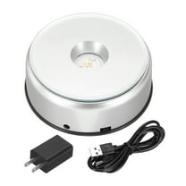 Uxcell 4.5" x 3.5" Rotating LED Light Base Stand Colorful Base Display ...