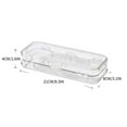 Blaxill Large Capacity Transparent Pencil Case | ABS Plastic | Handheld ...