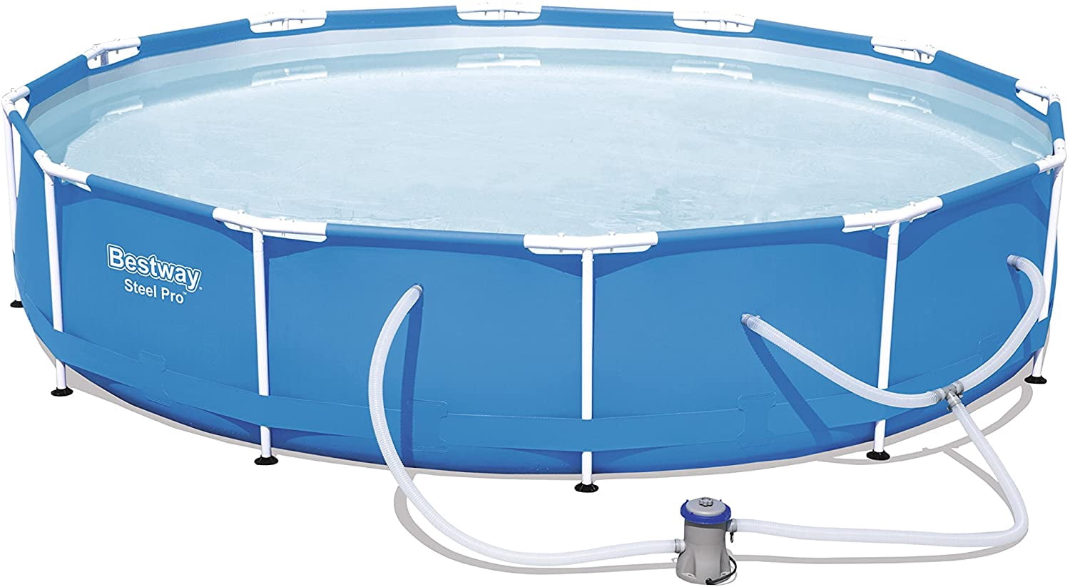 Bestway 56680 Steel Pro 12'ft x 30"inch Frame Pool Set Above Ground ...