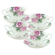 Eileen's Reserve Durable 7oz New Bone China Teacup and Saucer Gift set ...