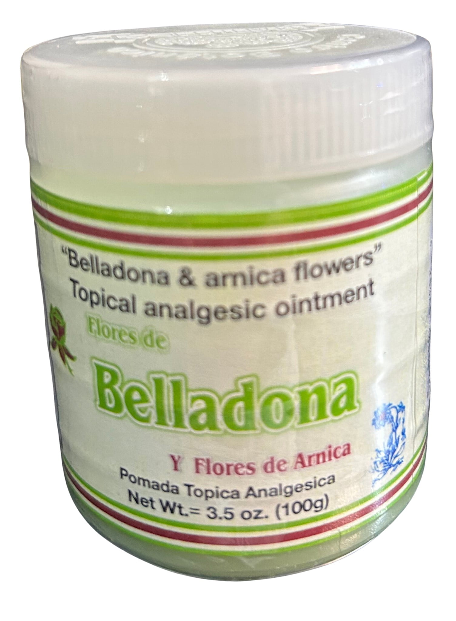 Planti-Mex Belladona & Arnica Flowers Topical Analgesic Ointment-Net Wt ...