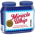 Miracle Whip Reduced Fat Original Dressing, 2 ct Pack, 30 fl oz Jars ...