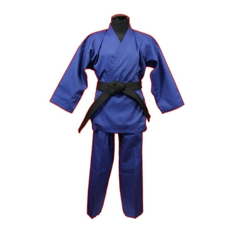 Medium Weight Color Karate Uniform, Blue - Walmart.com