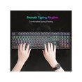 Mechanical Gaming Keyboard Typewriter RGB Backlit Keyboard 108 Retro ...