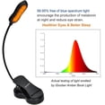 Amber Book Light, Rechargeable Blue Light Blocking Reading Light, Clip ...