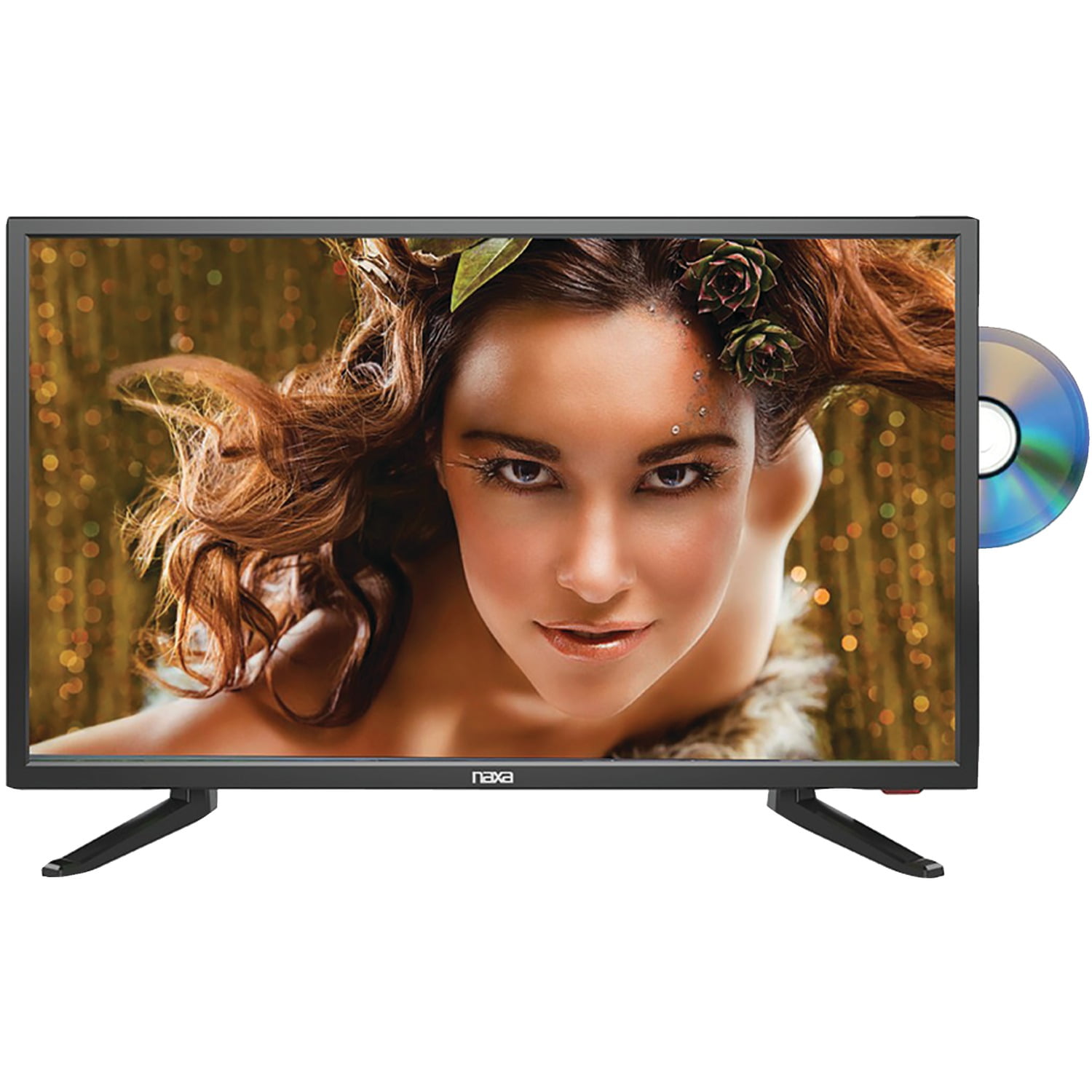 Naxa NTD-2457A 24" Widescreen LED TV & DVD-Media Player Combination ...