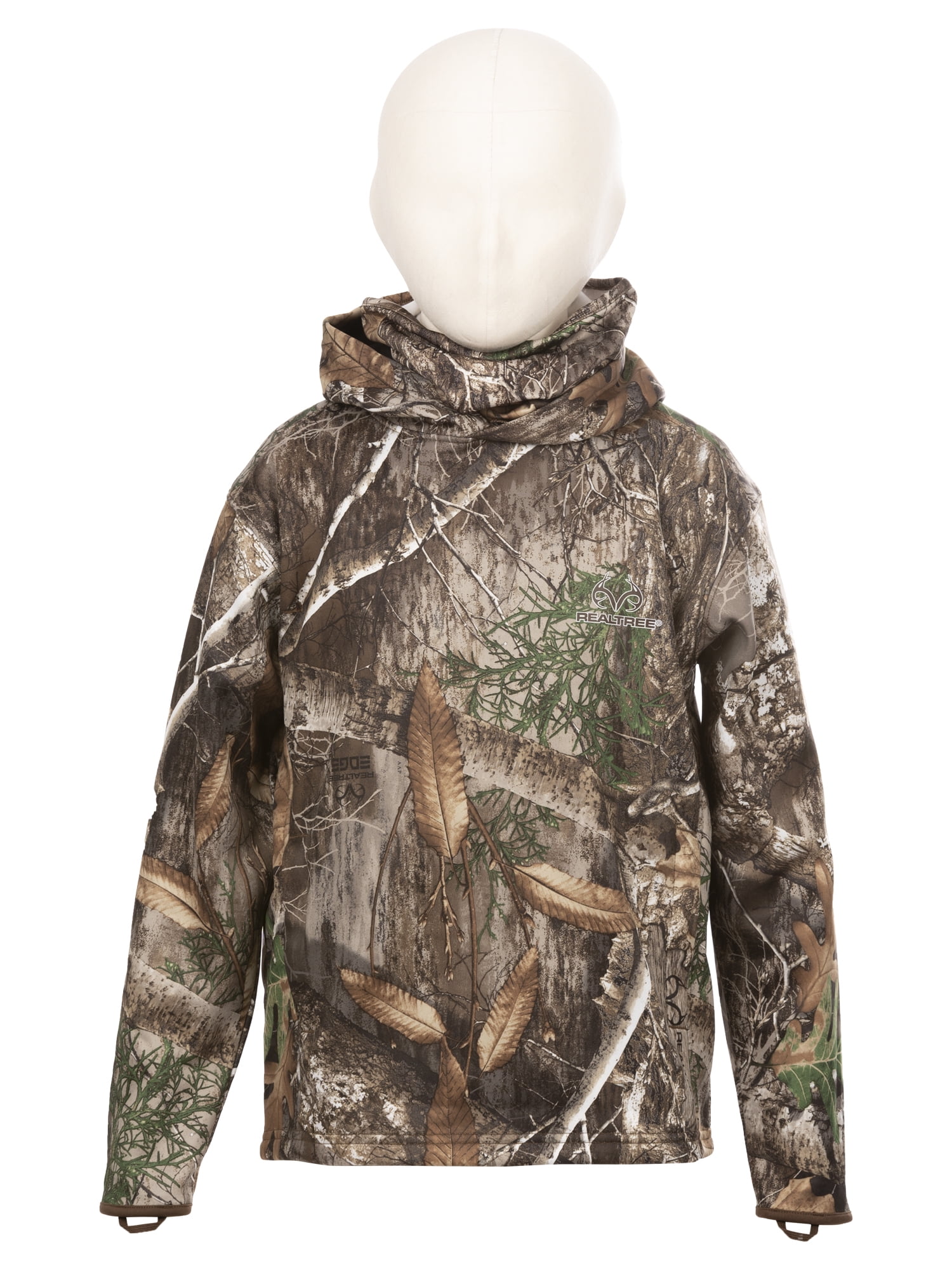 Realtree Edge Youth Performance Pullover Hoodie with Neck Gaiter ...